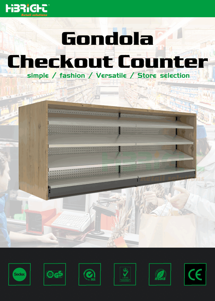 American Style Convenience Store Shop Cashier Counter