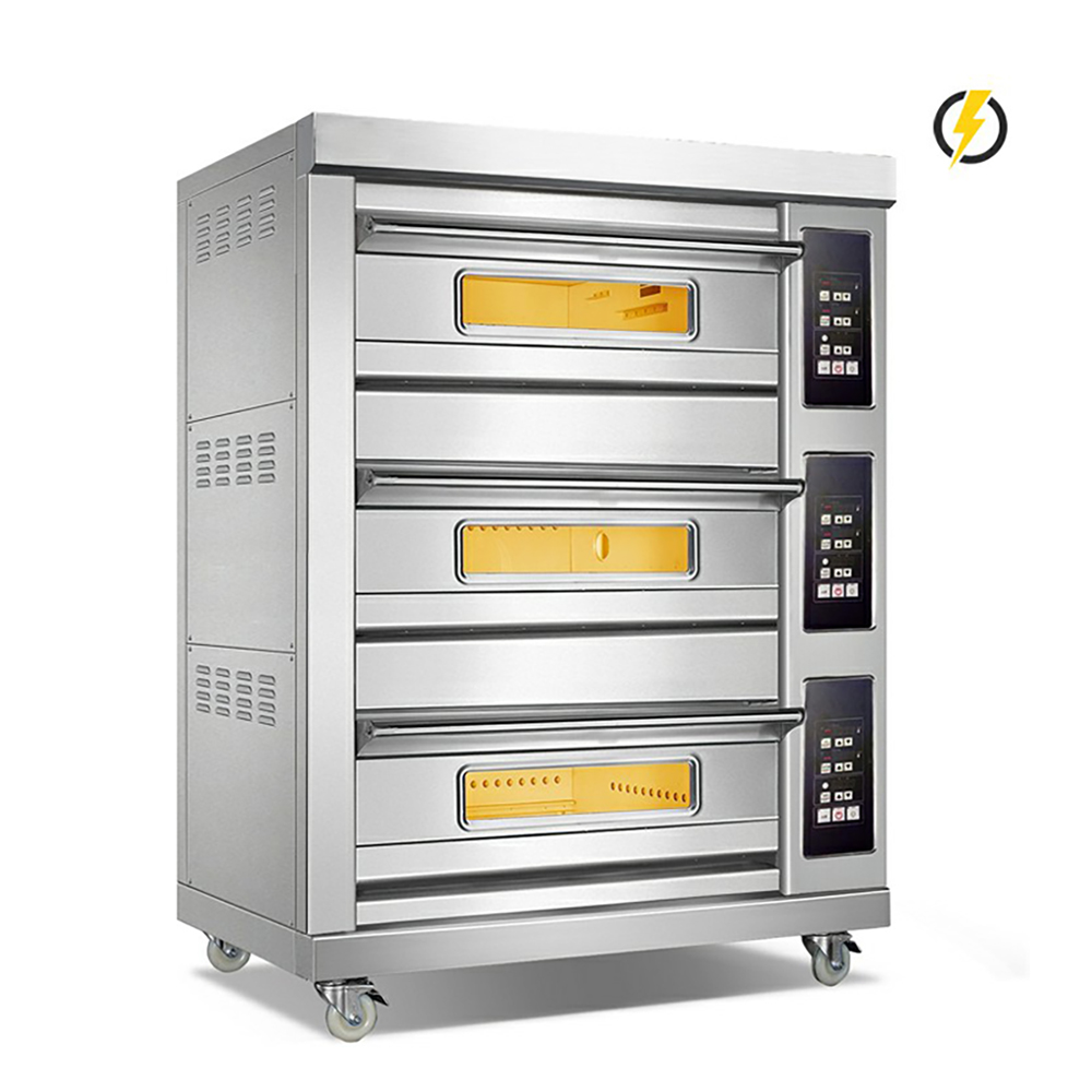Room Temp.~400℃ 3 layers 3 trays Electric Oven Deck Oven Computer ...