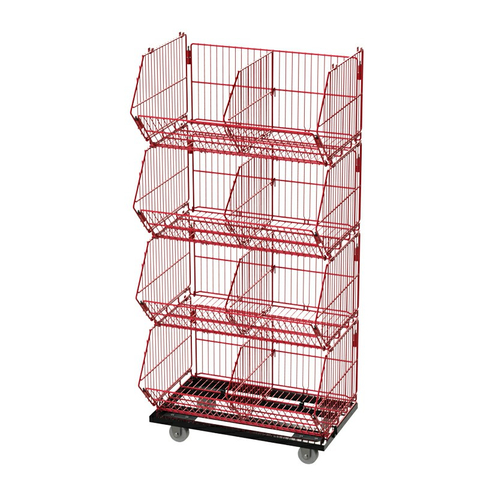 Wire Dump Bins on Wheels - Highbright Retail Solutions