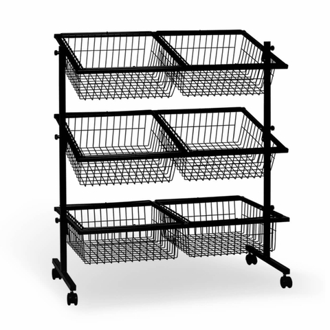 Wire Dump Bins on Wheels - Highbright Retail Solutions