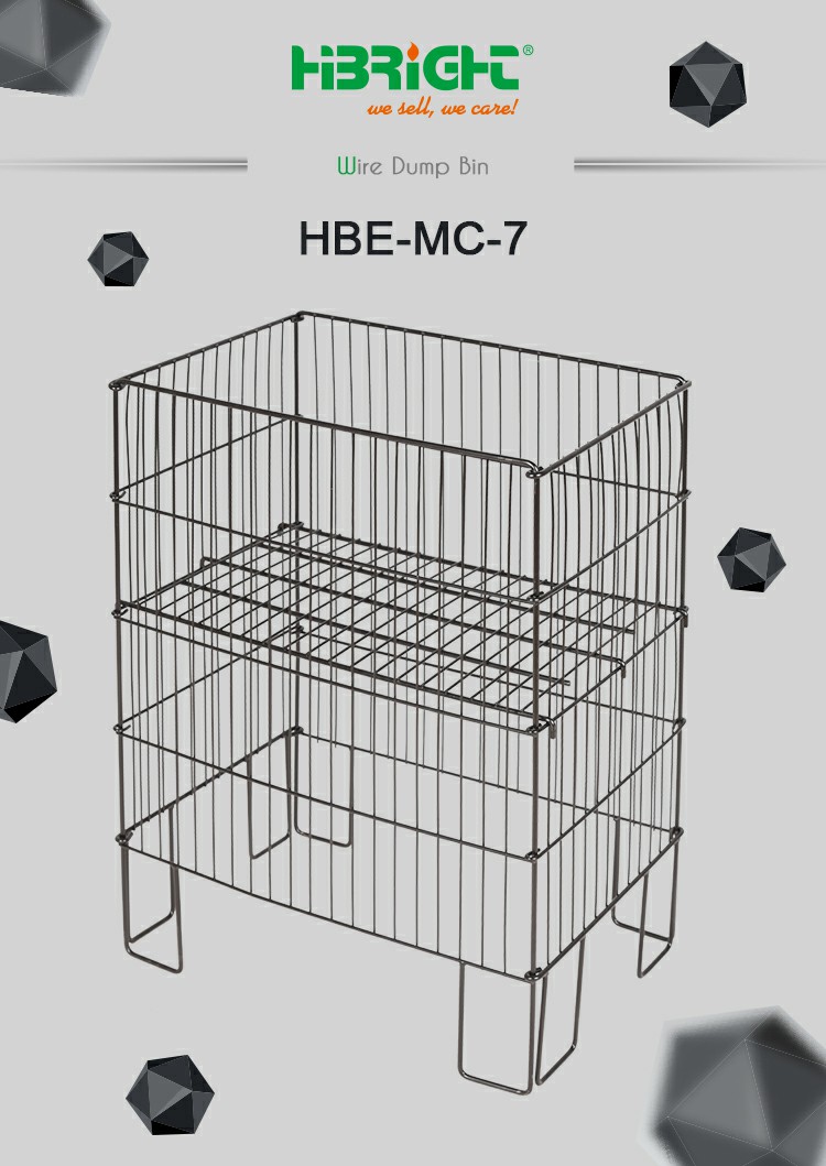 Folding Wire Dump Bin - Buy Folding Wire Dump Bin Product on Highbright ...