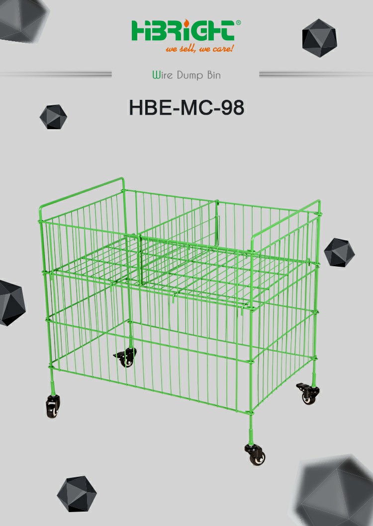 Collapsible Wire Dump Bin - Buy Collapsible Wire Dump Bin Product on ...