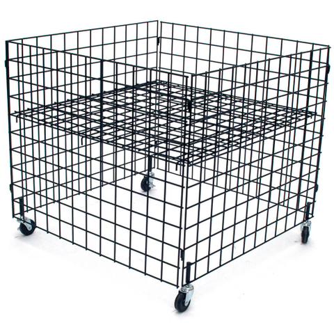 Wire Dump Bins on Wheels - Highbright Retail Solutions