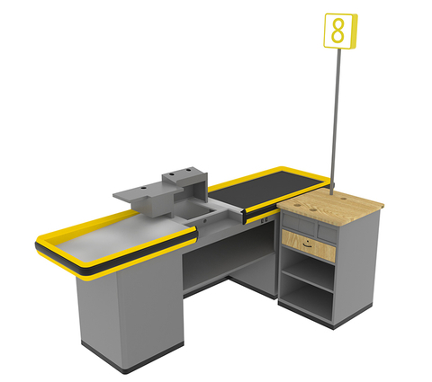 Checkout Counter Manufacturers | Cashier Counter for Retail Store ...