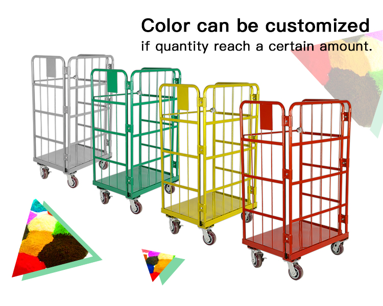 Foldable Warehouse Cage Trolley - Buy Foldable Warehouse Cage Trolley ...