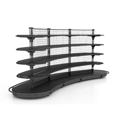 Curved Supermarket Rack - Buy Product on Highbright Retail Solutions