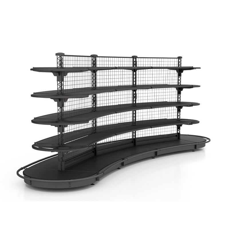 Curved Supermarket Rack - Buy Product on Highbright Retail Solutions